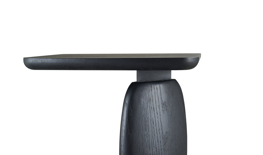 Underline Side Table - Black Oak – Maison Rêves UK