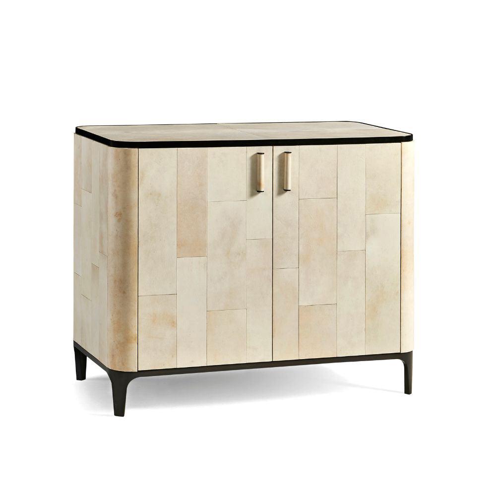 Aventine Parchment Finish Cabinet with Bronze Detailing by William Yeo ...