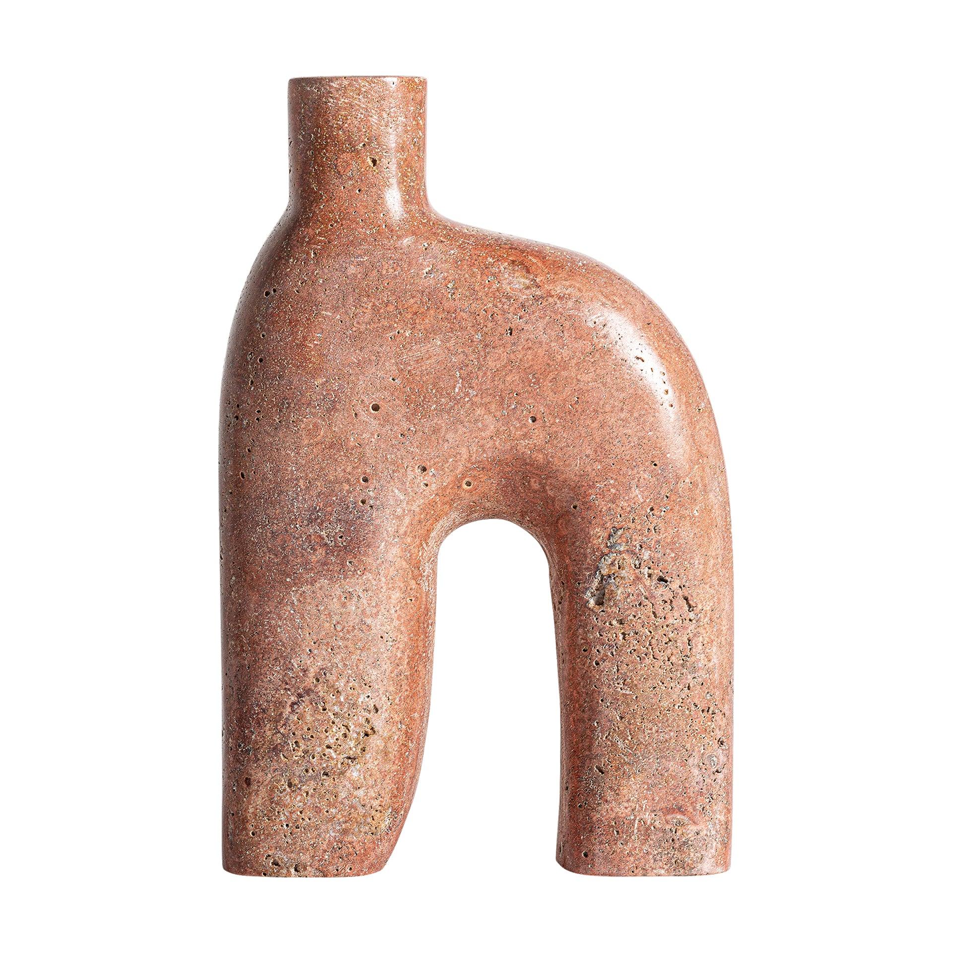 Kleise Pale Pink Marble Art Deco Vase – Maison Rêves UK