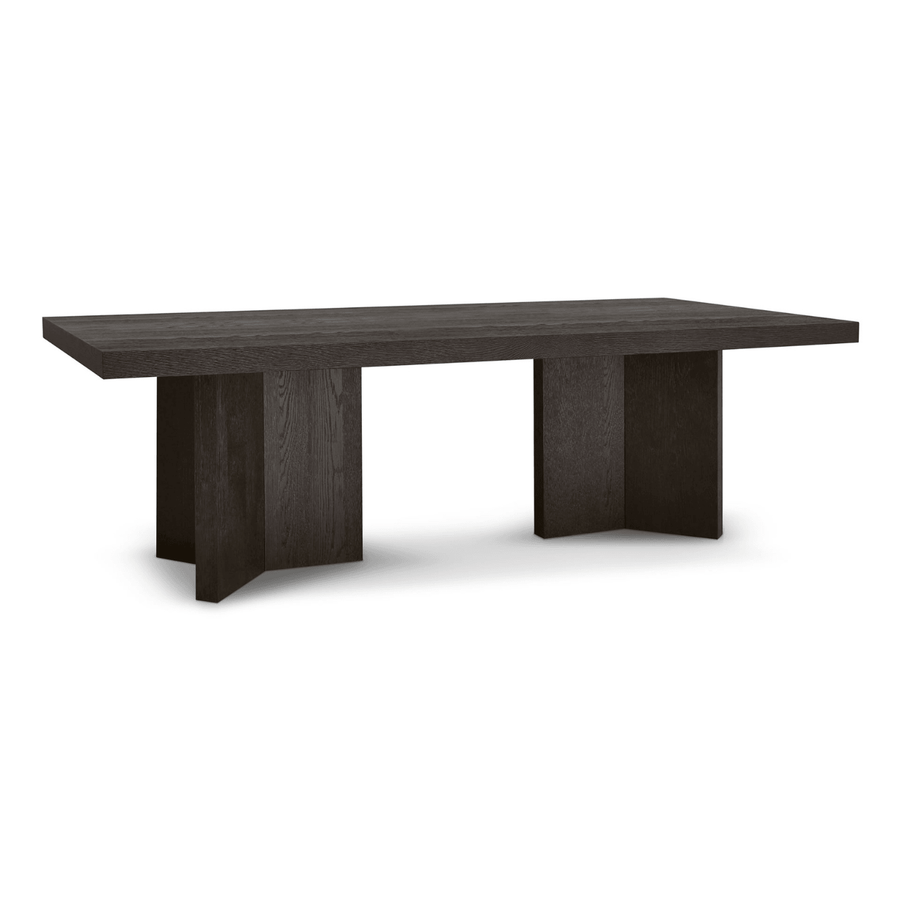 Sorrento Modern Design 10-Seater Dining Table Textured Dark Oak Veneer ...