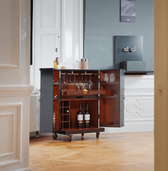 Grand Club Bar Trunk, Black by Authentic Models – Maison Rêves UK